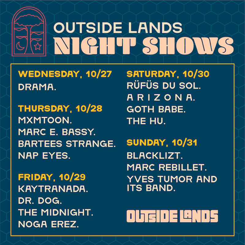 アウトサイド・ランズ ナイトショーの詳細を発表 | BaySpo